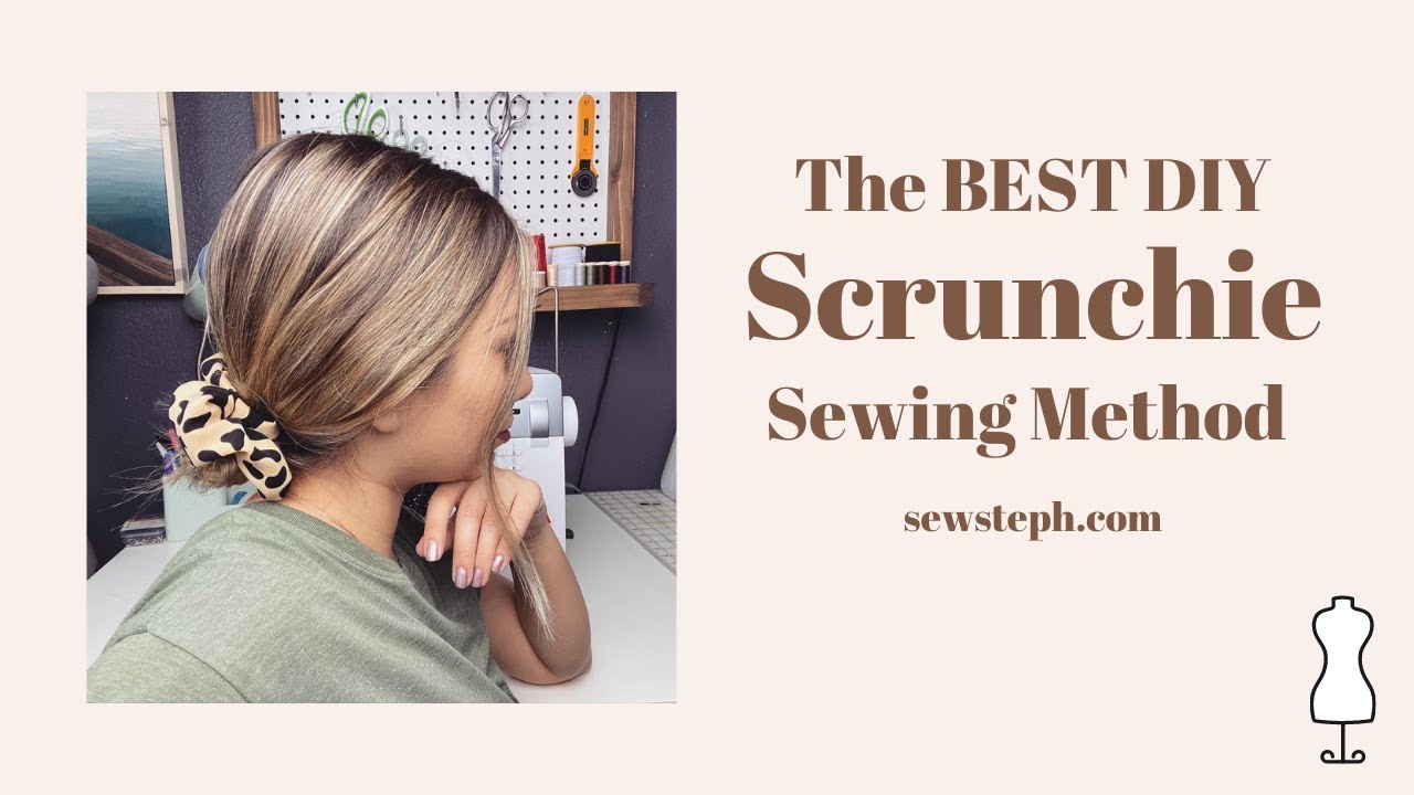 The BEST Scrunchie Tutorial Method - YouTube