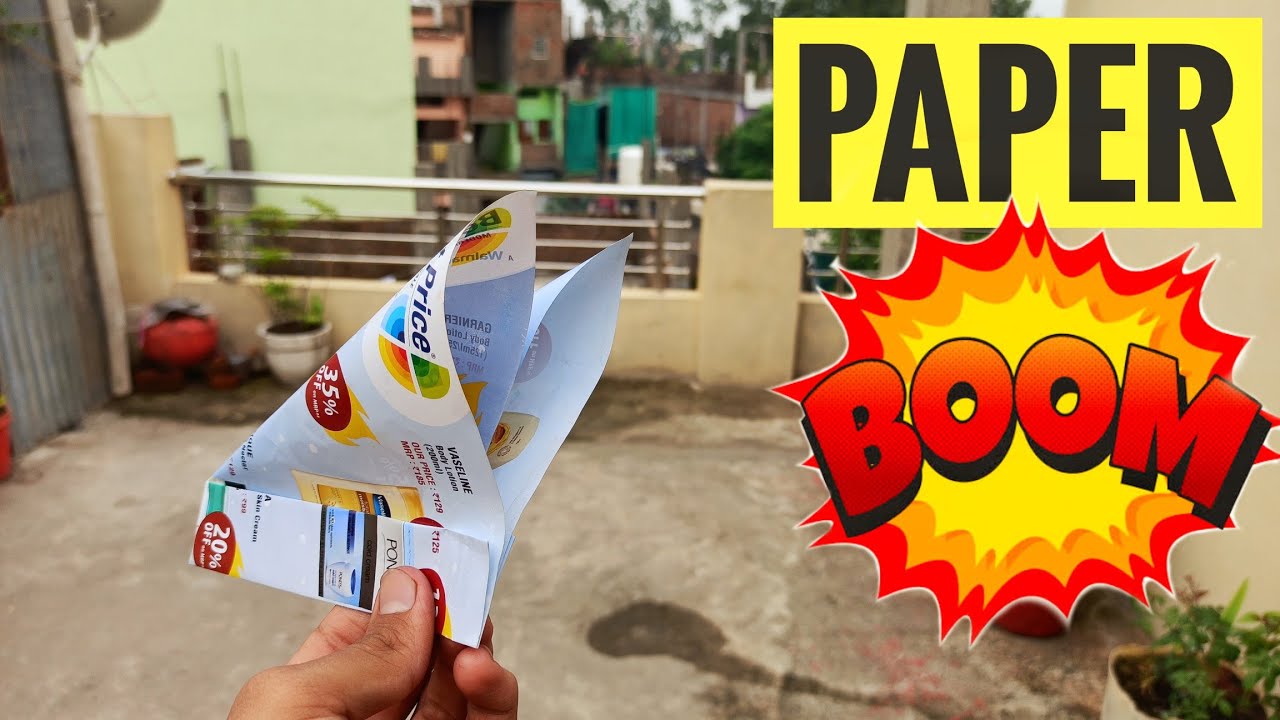 How to Make a Paper Popper (BOOM)! (Easy and Loud) - YouTube