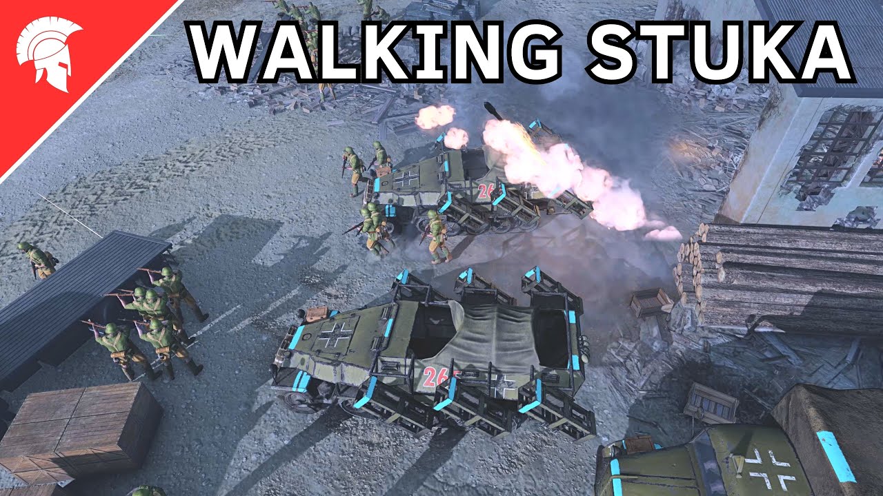 Company of Heroes 3 - WALKING STUKA - Afrikakorps Gameplay - 4vs4 ...