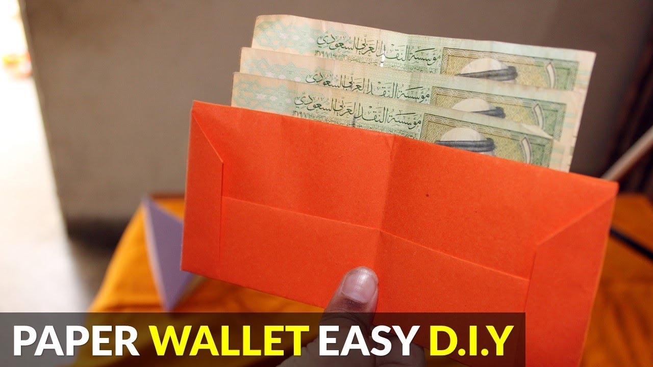 How to make Paper Wallet | Easy origami Paper Wallet | Creative ...