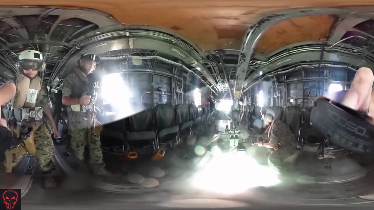 Military | Strange 360 Degree View Of USMC Helicopter Training - YouTube