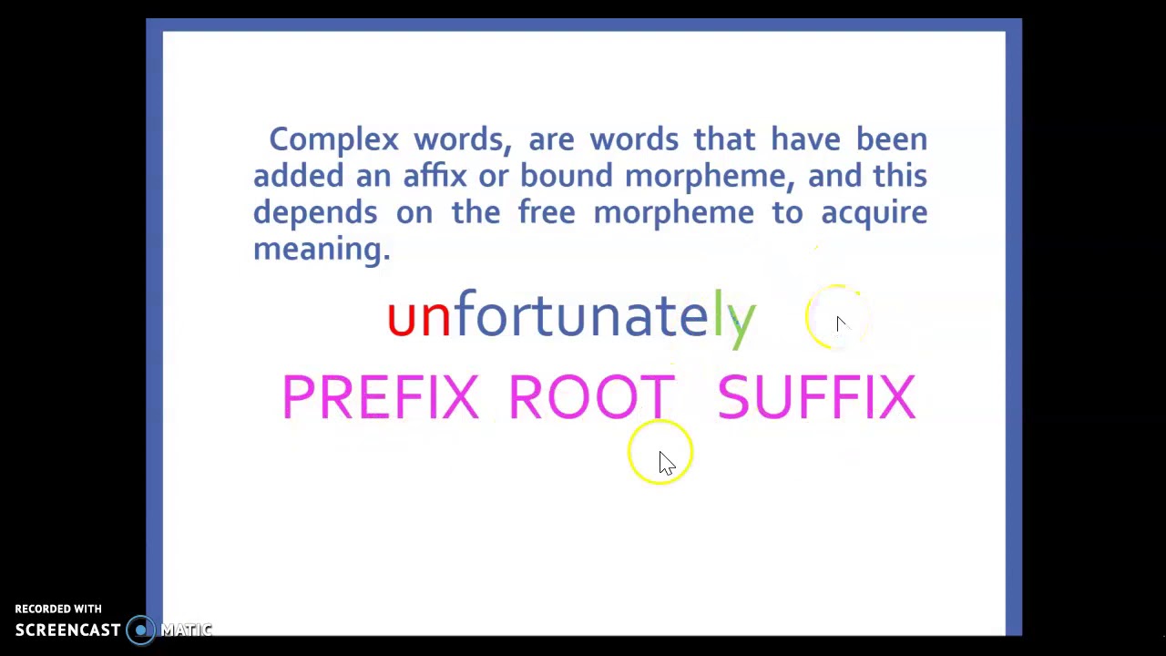 Complex Words - YouTube