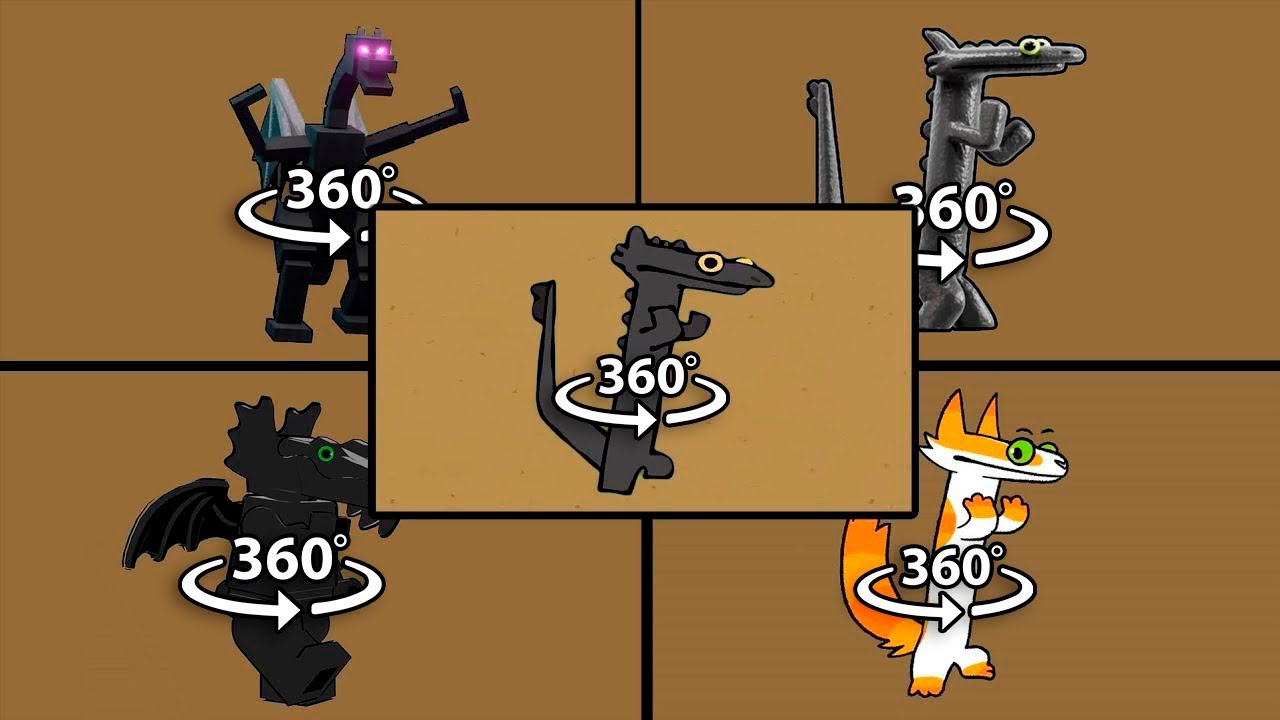 Toothless dancing meme in different versions 360º VR - YouTube