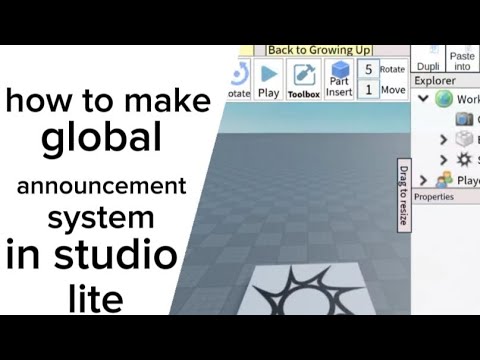 How to make global announcement system in studio lite - YouTube