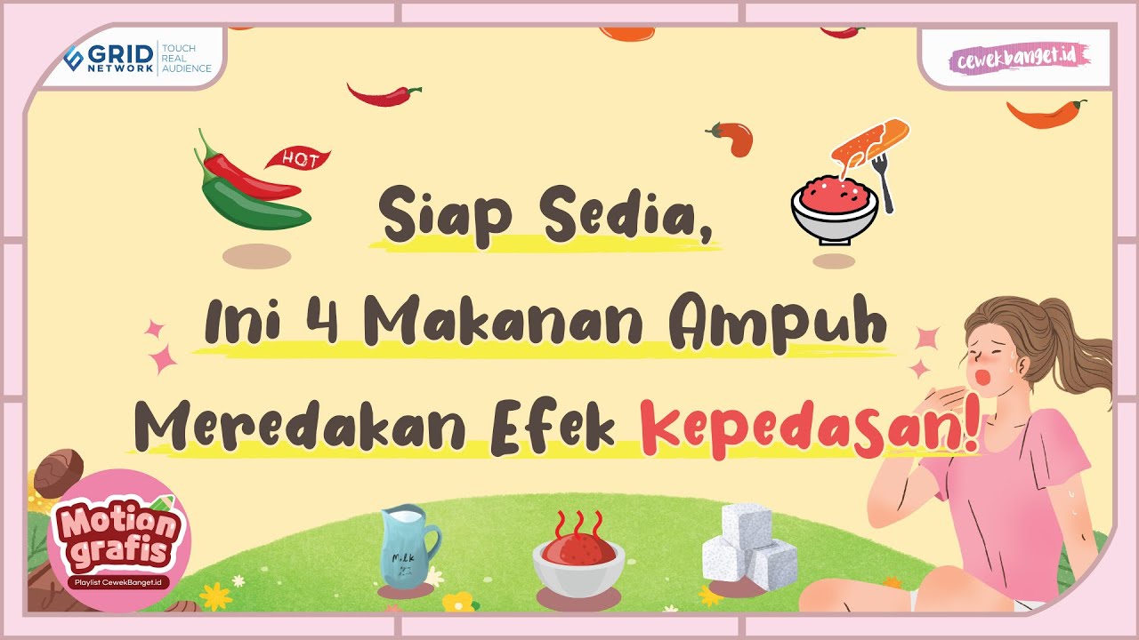 CARA HILANGKAN KEPEDASAN, PAKAI 4 MAKANAN INI - YouTube