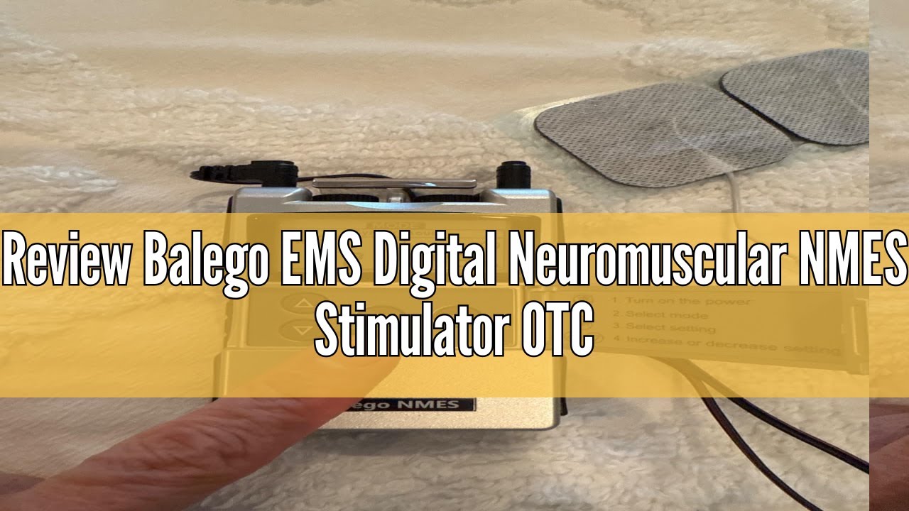 Review Balego EMS Digital Neuromuscular NMES Stimulator OTC - YouTube