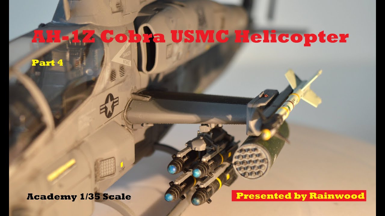 Pt.4 / AH-1Z Cobra USMC Helicopter, Academy 1/35, Pt.4 / AH-1Z コブラ アメリカ ...
