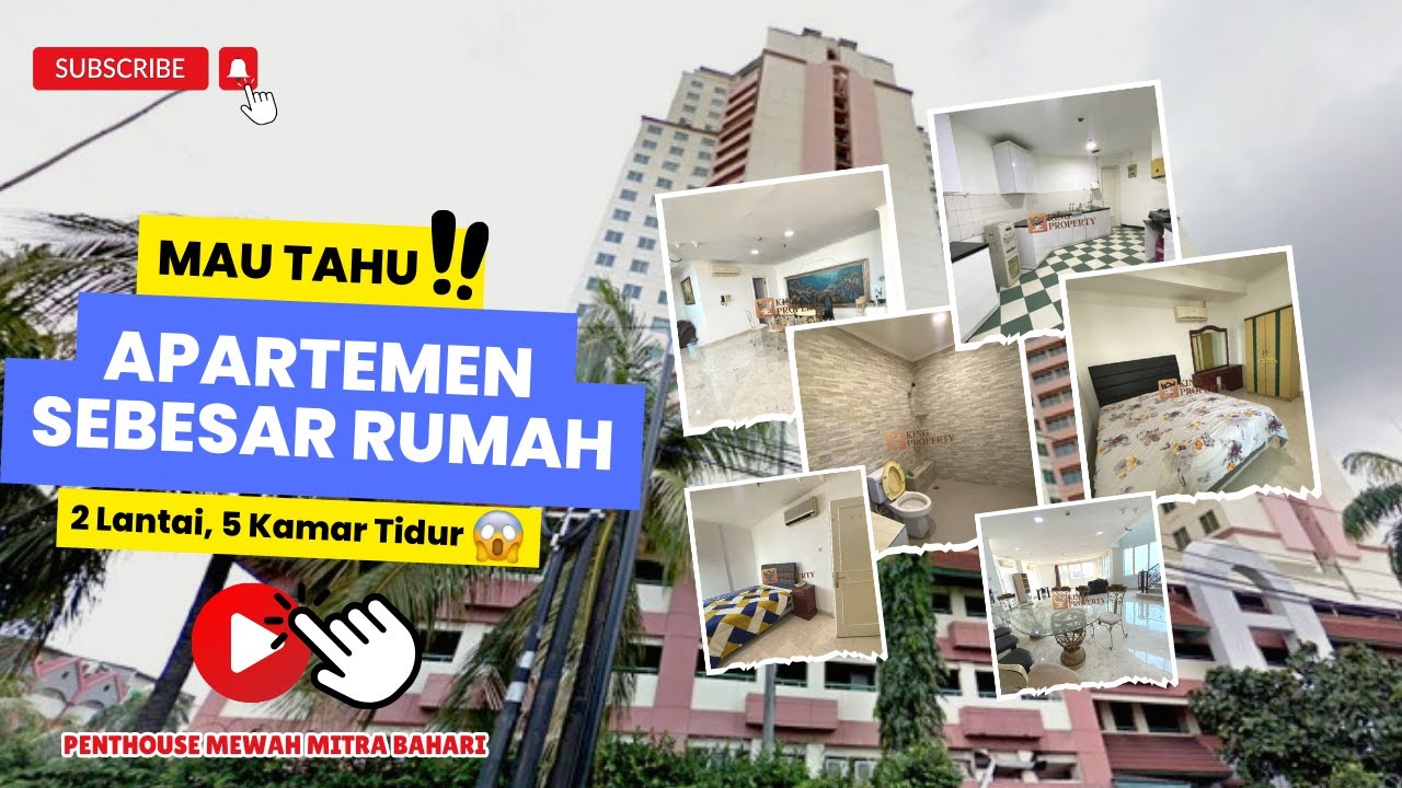 PENTHOUSE MEWAH SUPER LUAS 😱 MITRA BAHARI 5 BR + 2BR LUAS 255m2 VIEW ...