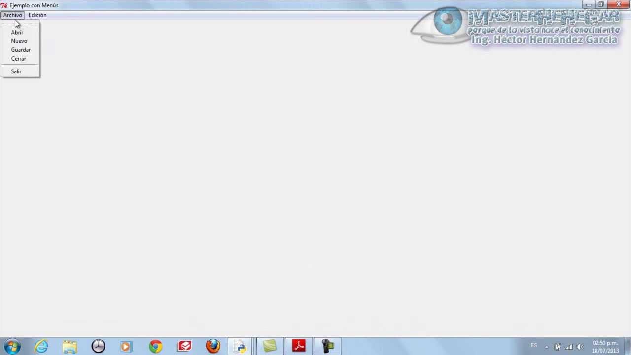 47 - Cómo crear Menús con tkinter (Python) - YouTube