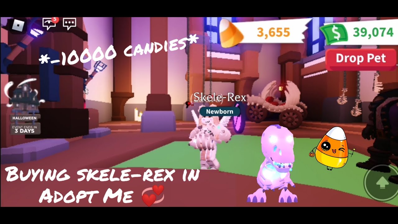 Roblox - Adopt Me! Buying the new SKELE-REX | Halloween Update 2020 ...