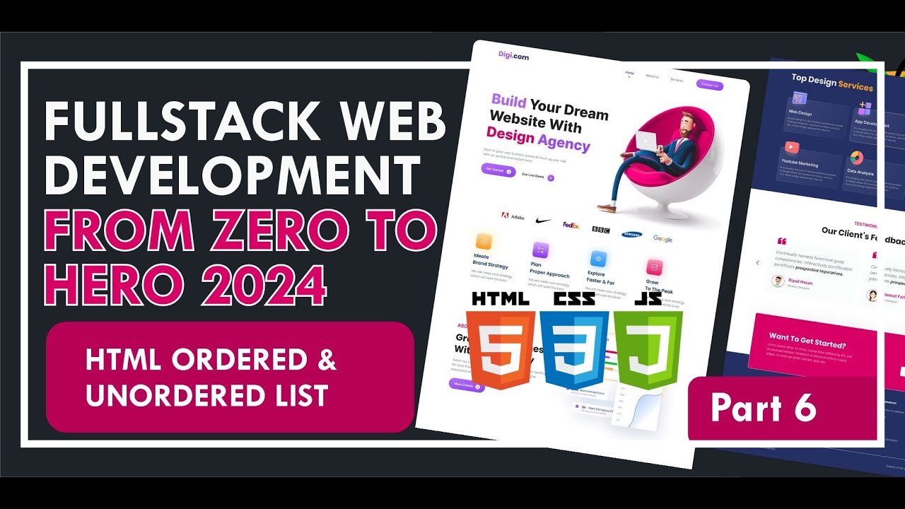 Full stack web development full course from zero to hero part 4 - YouTube