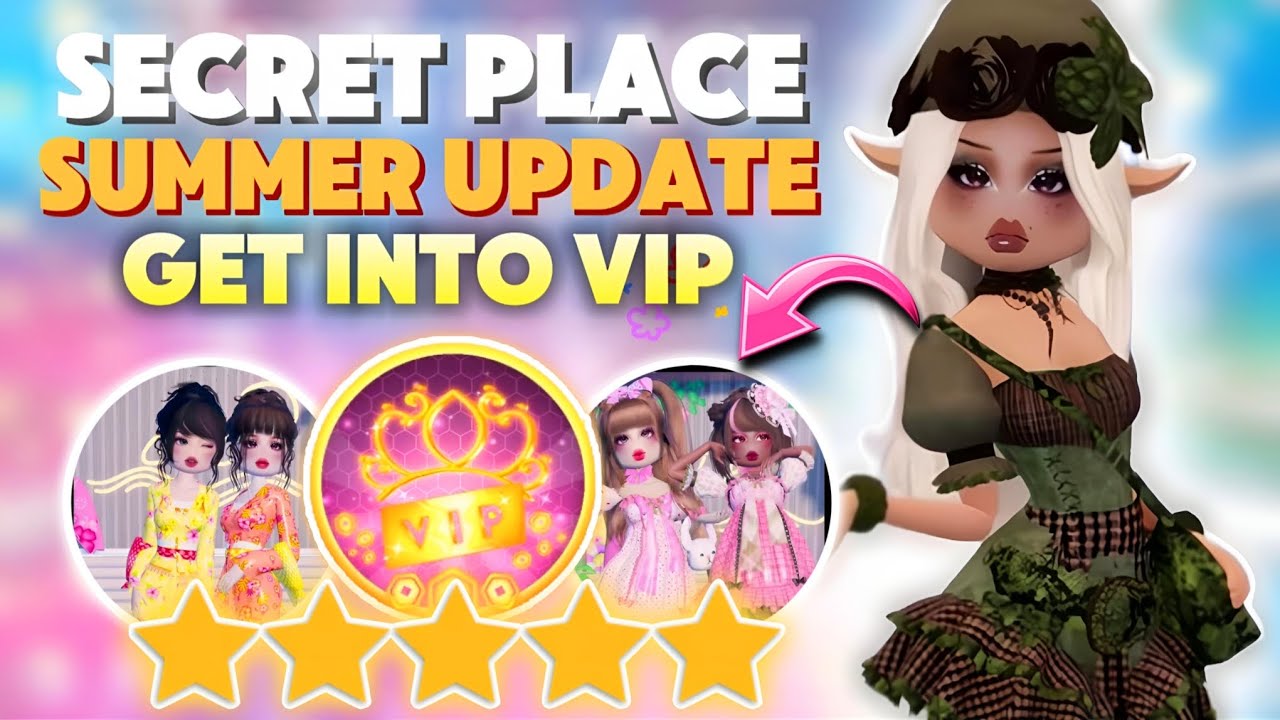 SECRETS IN THE NEW SUMMER UPDATE + HOW TO GET INTO VIP dress to impress ...