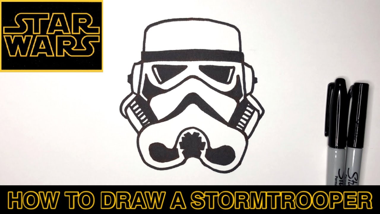 How to Draw a Star Wars Stormtrooper - YouTube