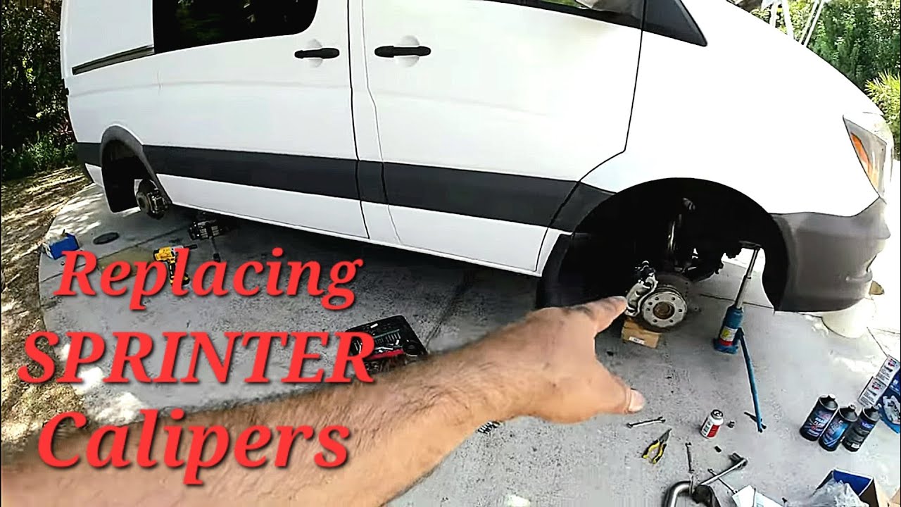 How to Test and Replace Brake Calipers on a Mercedes Sprinter DIY - YouTube