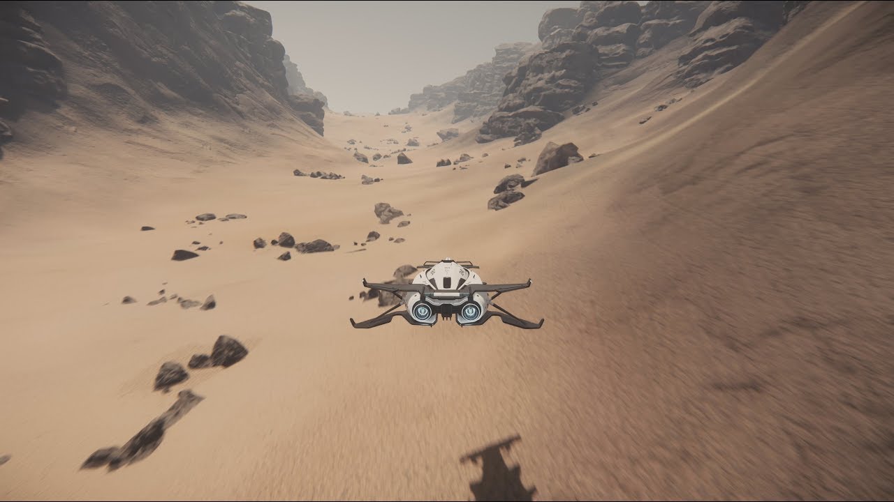4K Star Citizen - MISC Razor LX - Daymar low-level flight training ...