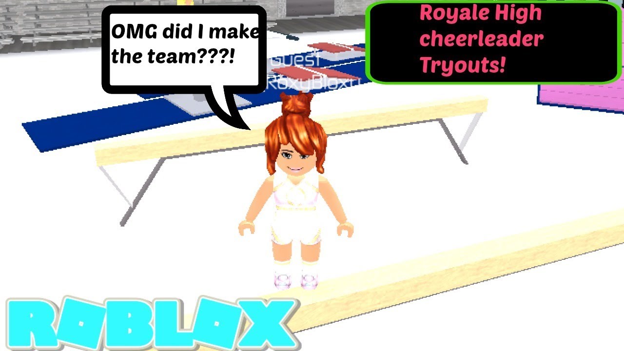 Cheerleading Tryouts!!! (A Roblox Story) - YouTube