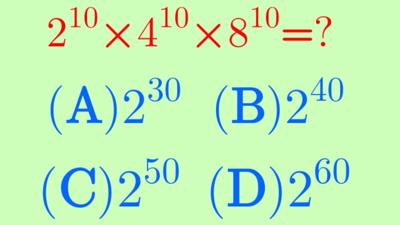 How to solve base and exponent mcq | exponential questions | pitafi ...