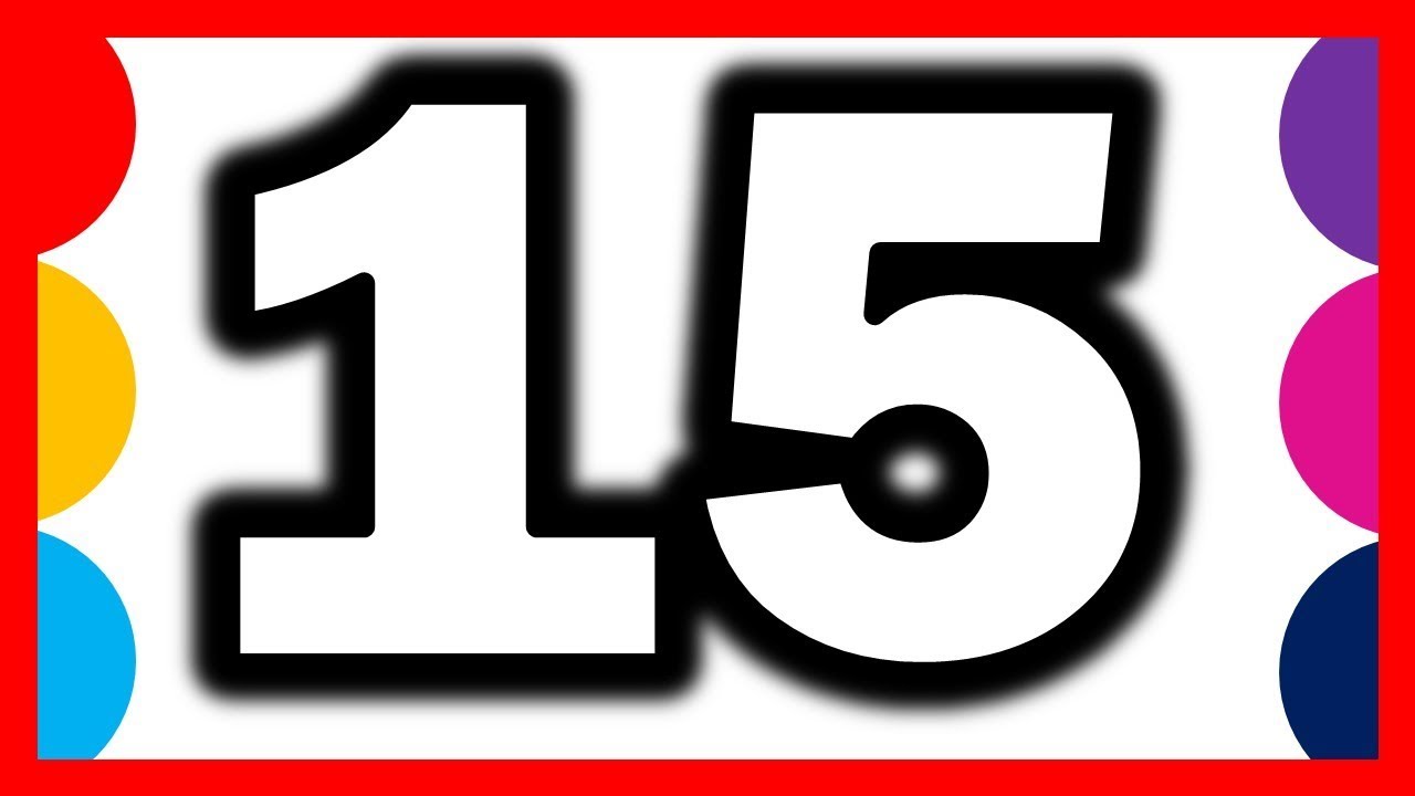 Painting number 15 coloring pages for kids children toddler to learn ...