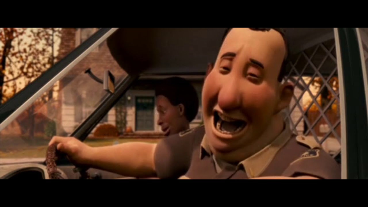Monster House - Cop Scene 1 - YouTube