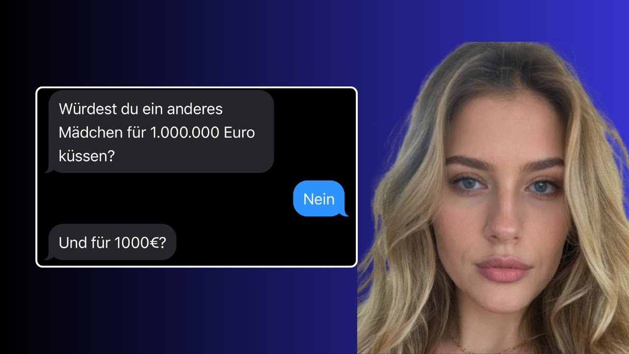 Sie lässt sich von Youtuber für 100€ KÜSSEN 😱 - Ganze Story - YouTube