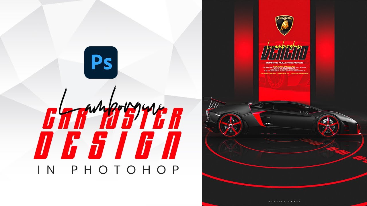 How to Design a Car Poster in Photoshop | Full Step-by-Step Tutorial # ...