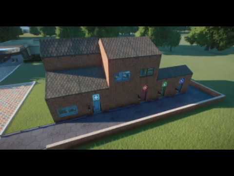 Planet Zoo Tutorial: 2 Story Staff Building - YouTube