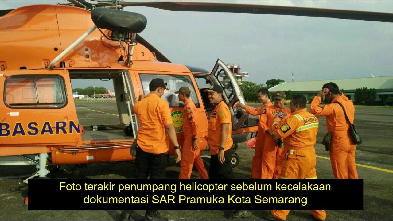 foto terakhir korban helicopter basarnas yang jatuh temanggung - YouTube