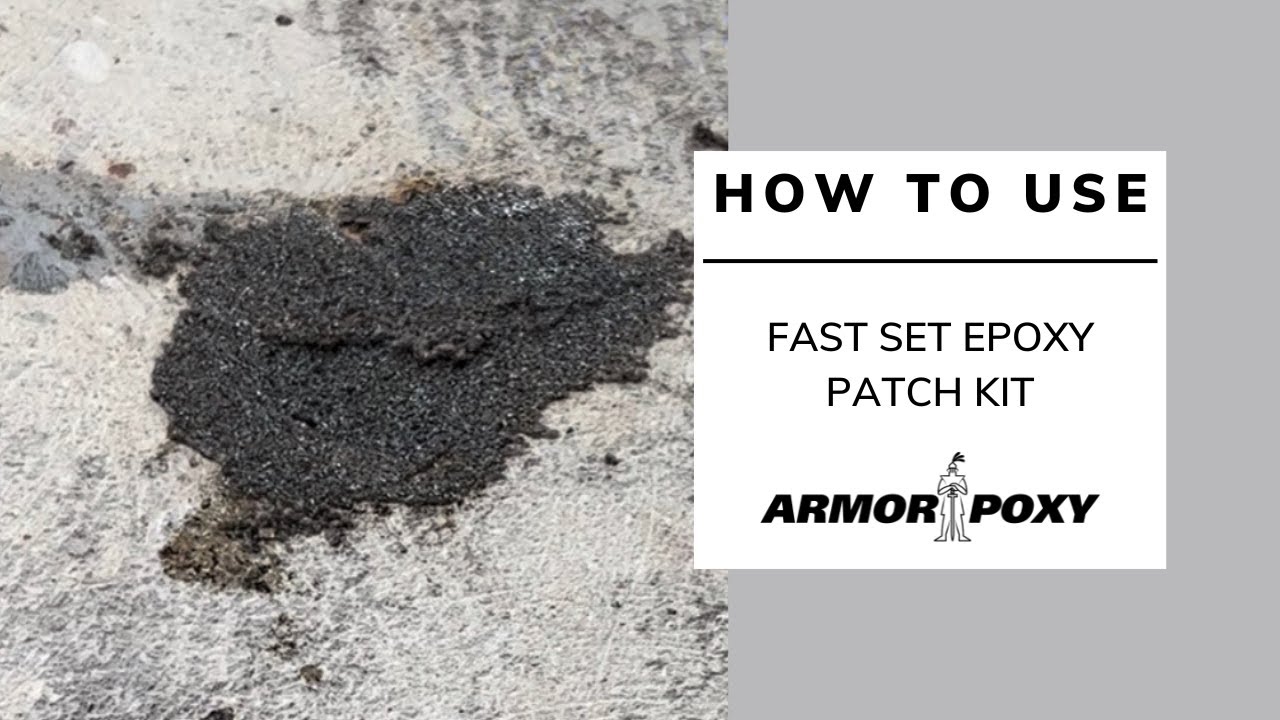 How To Use Fast Set Epoxy Patch Kit - YouTube