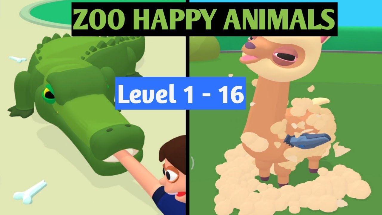 Level 1 - 16 | zoo happy animals | games favorit anak-anak | # ...