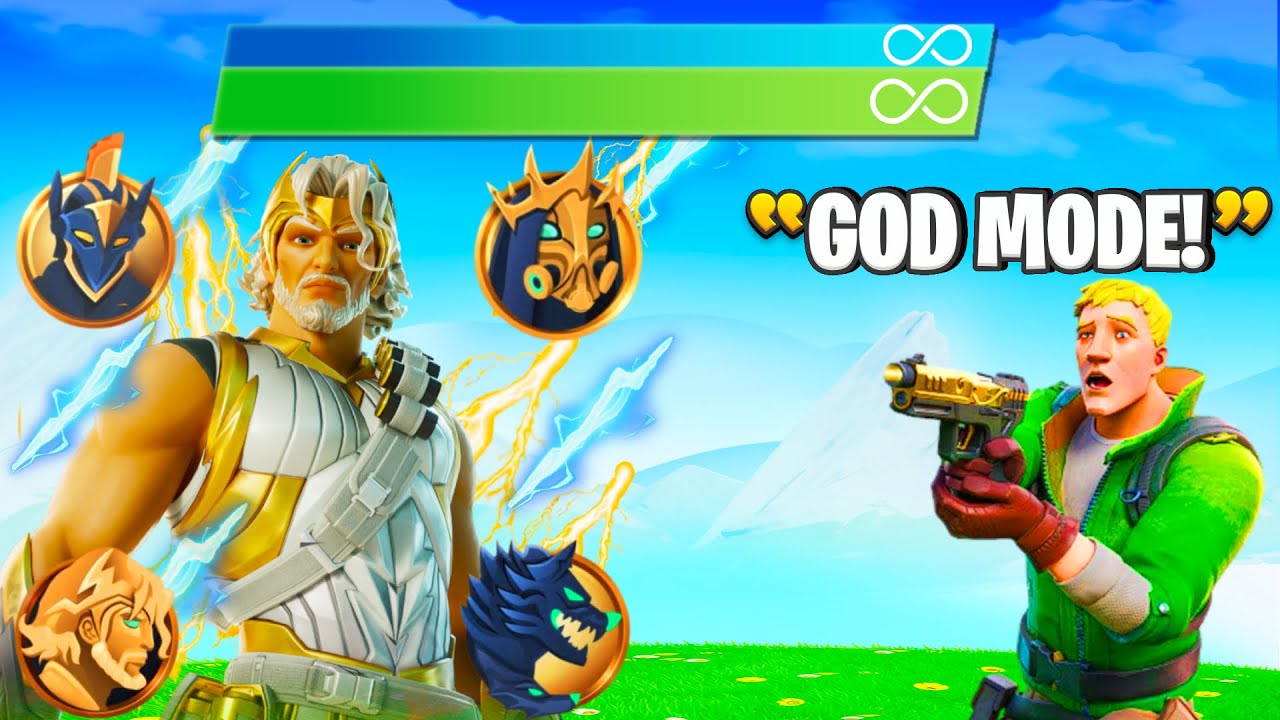 Trolling With GOD MODE in Fortnite Season 2! - YouTube
