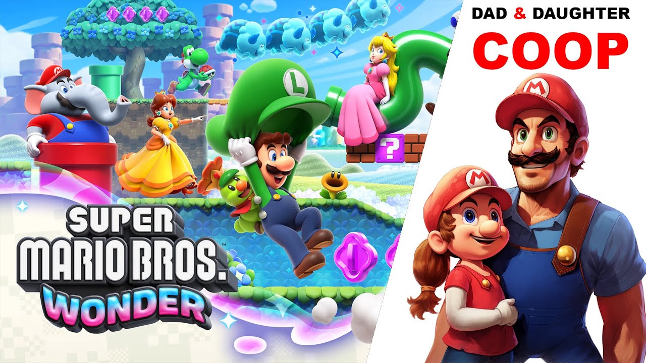 Let's play Super Mario Bros Wonder - Dad & Daughter Coop - YouTube