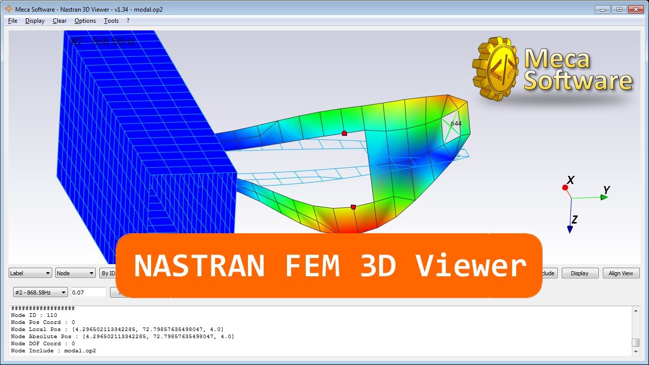 Nastran 3D Viewer Demo - YouTube