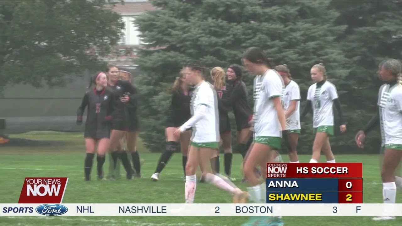 HS Girl Soccer: Shawnee Blanks Anna 2-0 in Regular Season Finale - YouTube