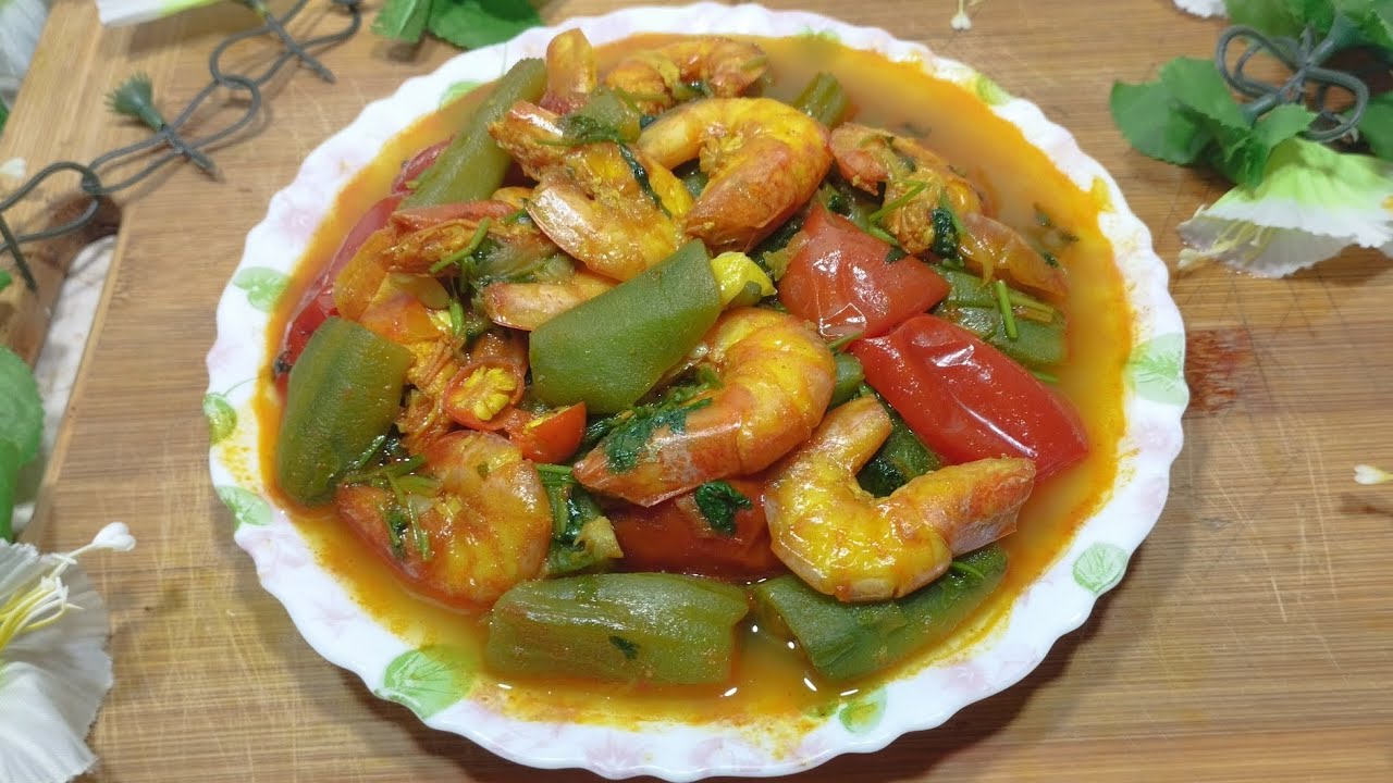 🍤🍆🌶️Sizzling Summer Recipe: Spine Gourd & Shrimp Delight🍤🍆🌶️ - YouTube