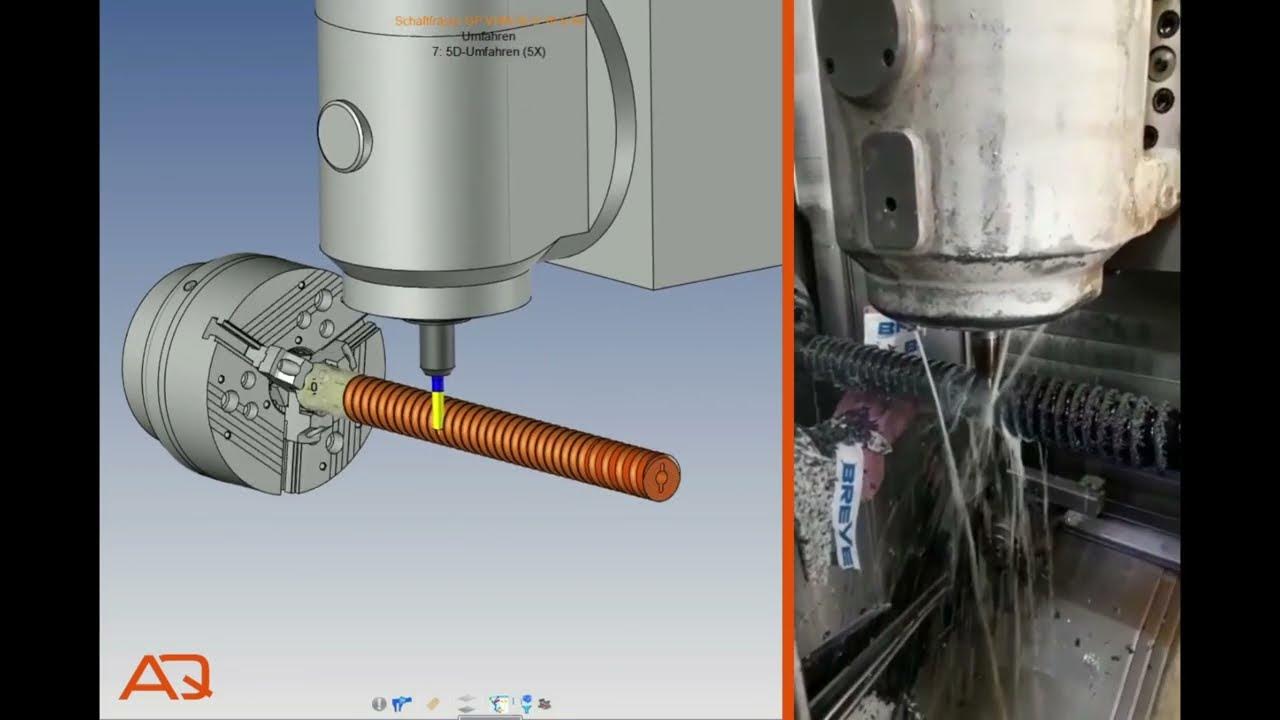 Programmierung von Schnecken mit Fräswerkzeugen | TopSolid 7 - YouTube
