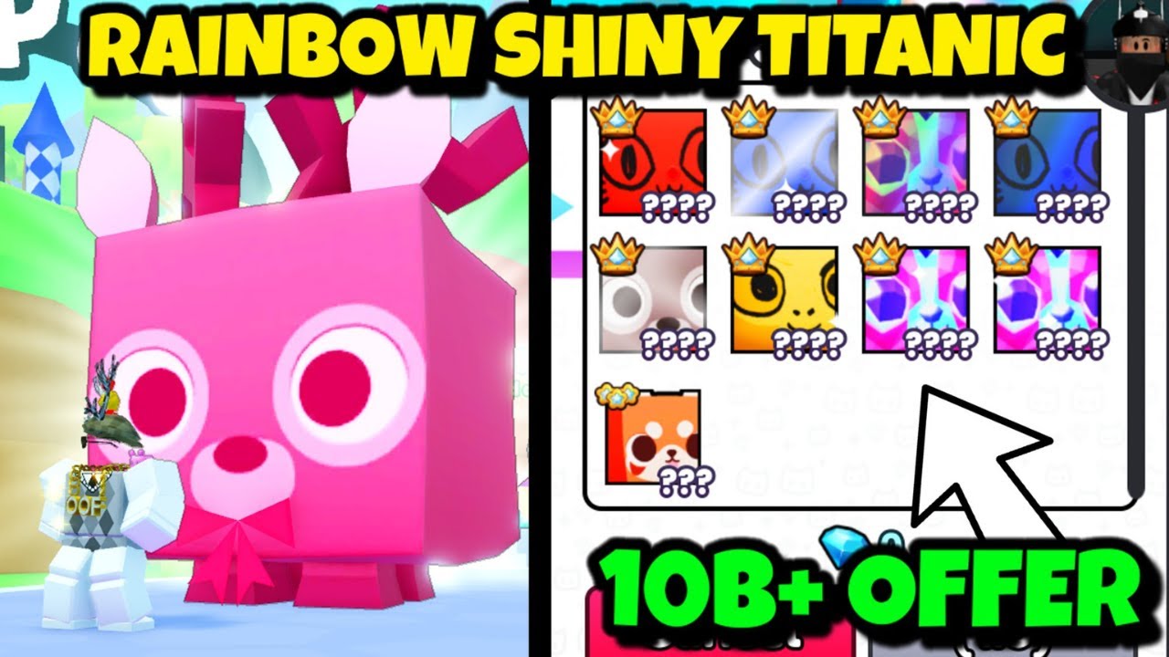 INSANE OFFERS For RAINBOW SHINY Titanic Reindeer in Pet Simulator 99 ...