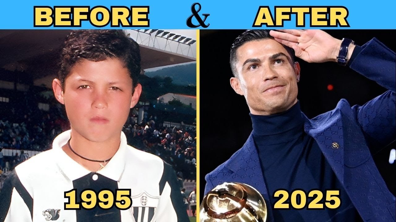 Then and Now Cristiano Ronaldo | 30 Years Later Photographs 1995/2025 ...