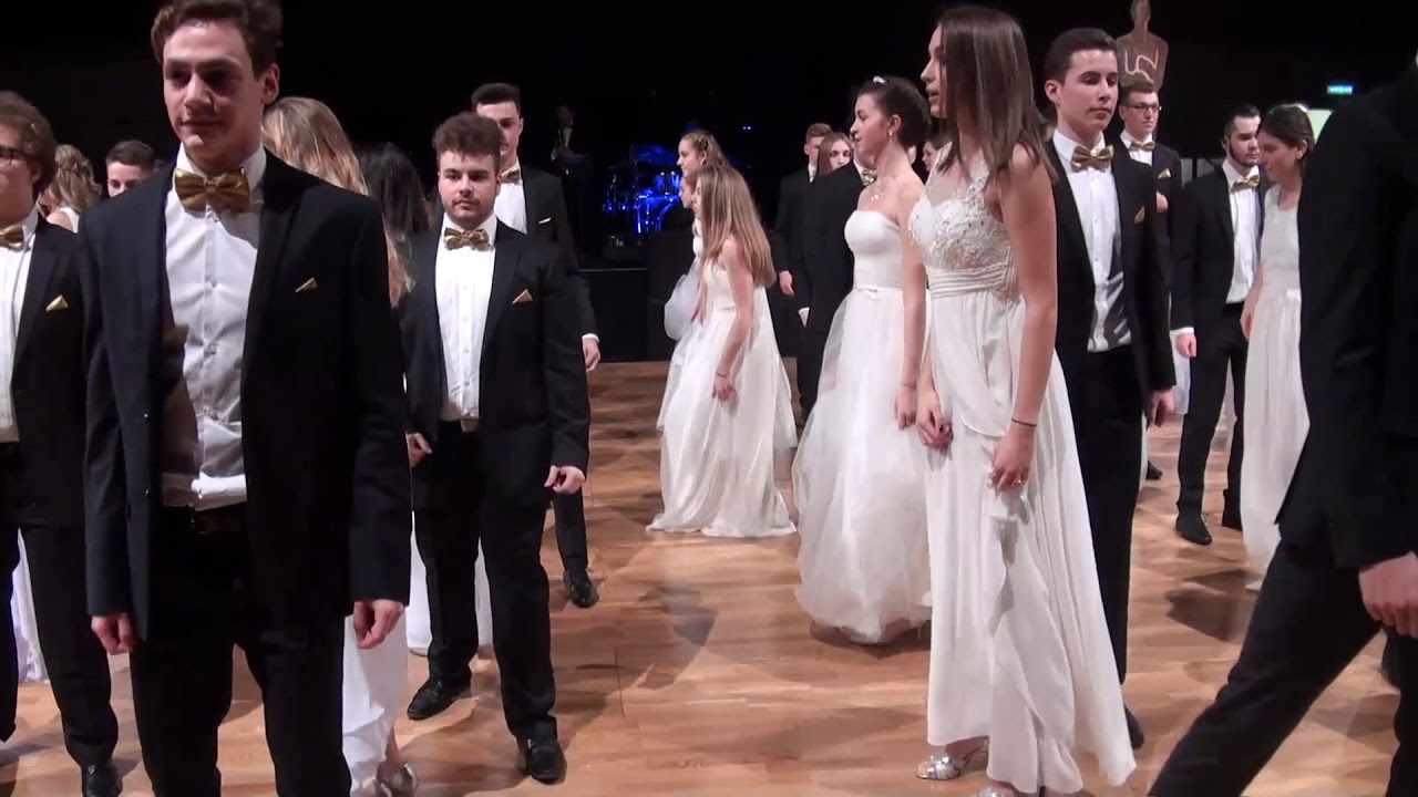 Schulball BG/BRG Schwechat 2018 Die Eröffnung - YouTube