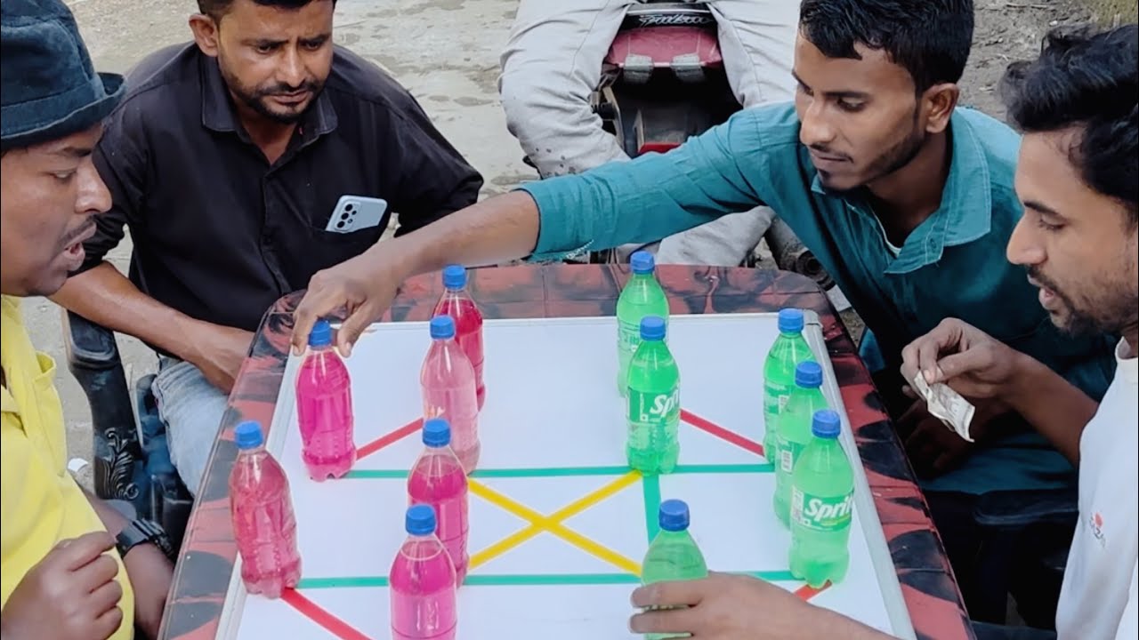 Cool drinks Bottle Challenge || Red Vs Green Game || Viral Video Game ...