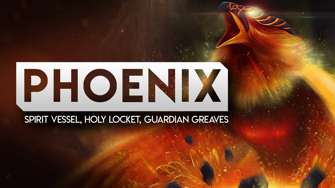 DOTA 2-- Healer Phoenix-- Spirit Vessel, Holy Locket, Guardian Greaves ...