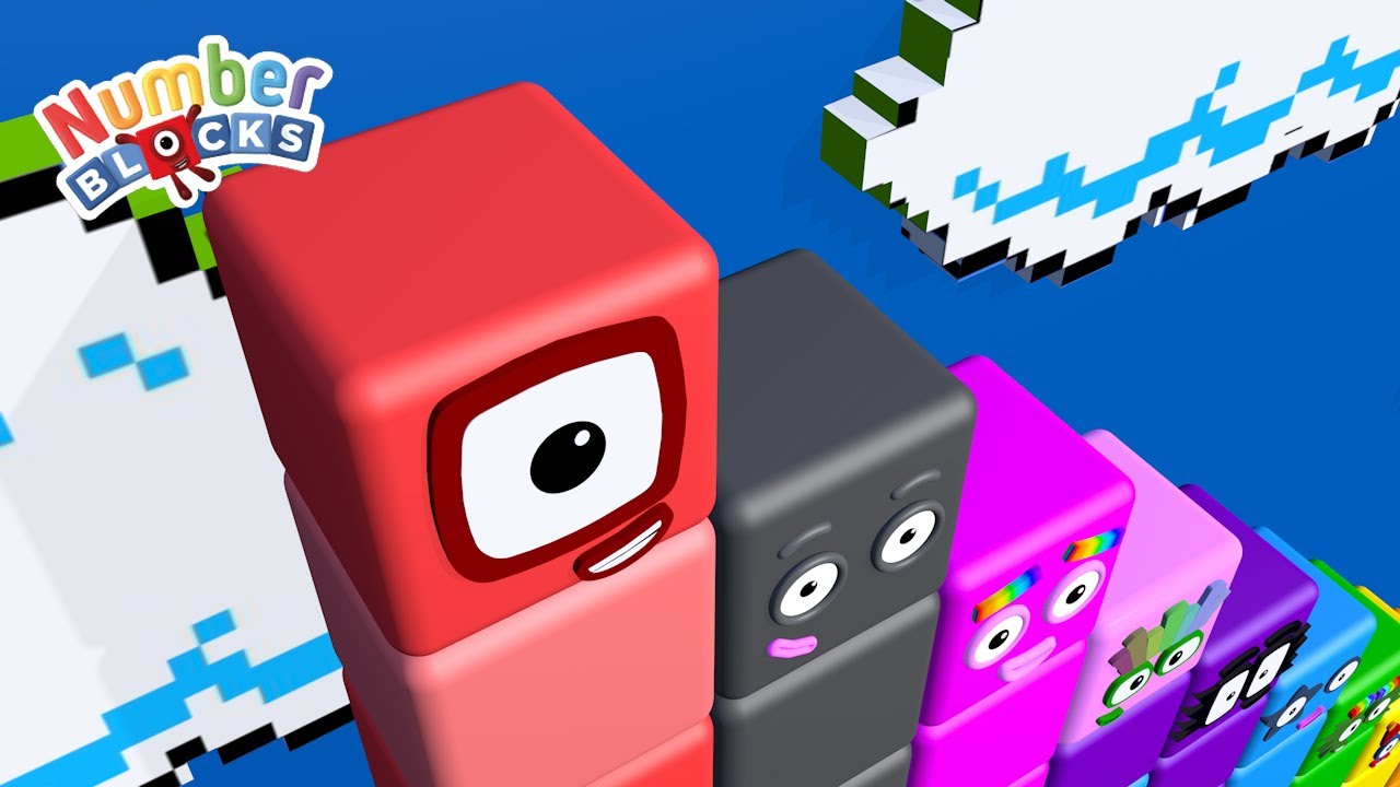 Numberblocks on Step Squad Standing Tall | Learn Numbers 1 to 100 for ...