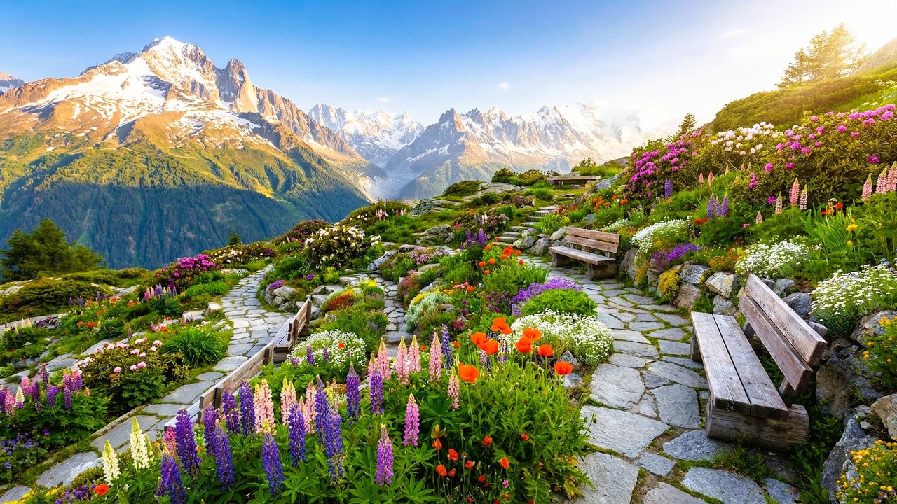 Beautiful Mountain Garden Design Idea Tour | Peaceful Outdoor ...
