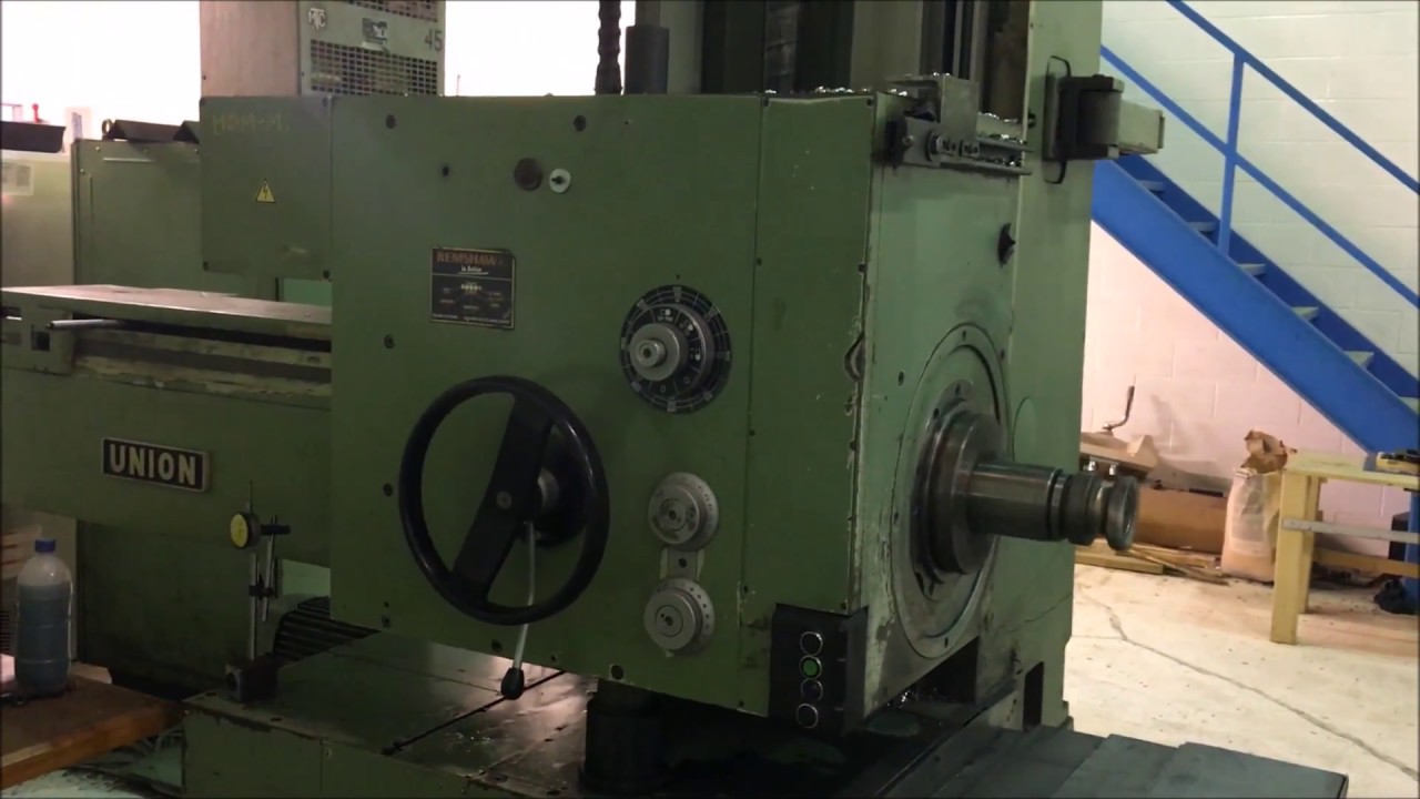 WMW Union BFT 102 Horizontal Boring Mill - YouTube