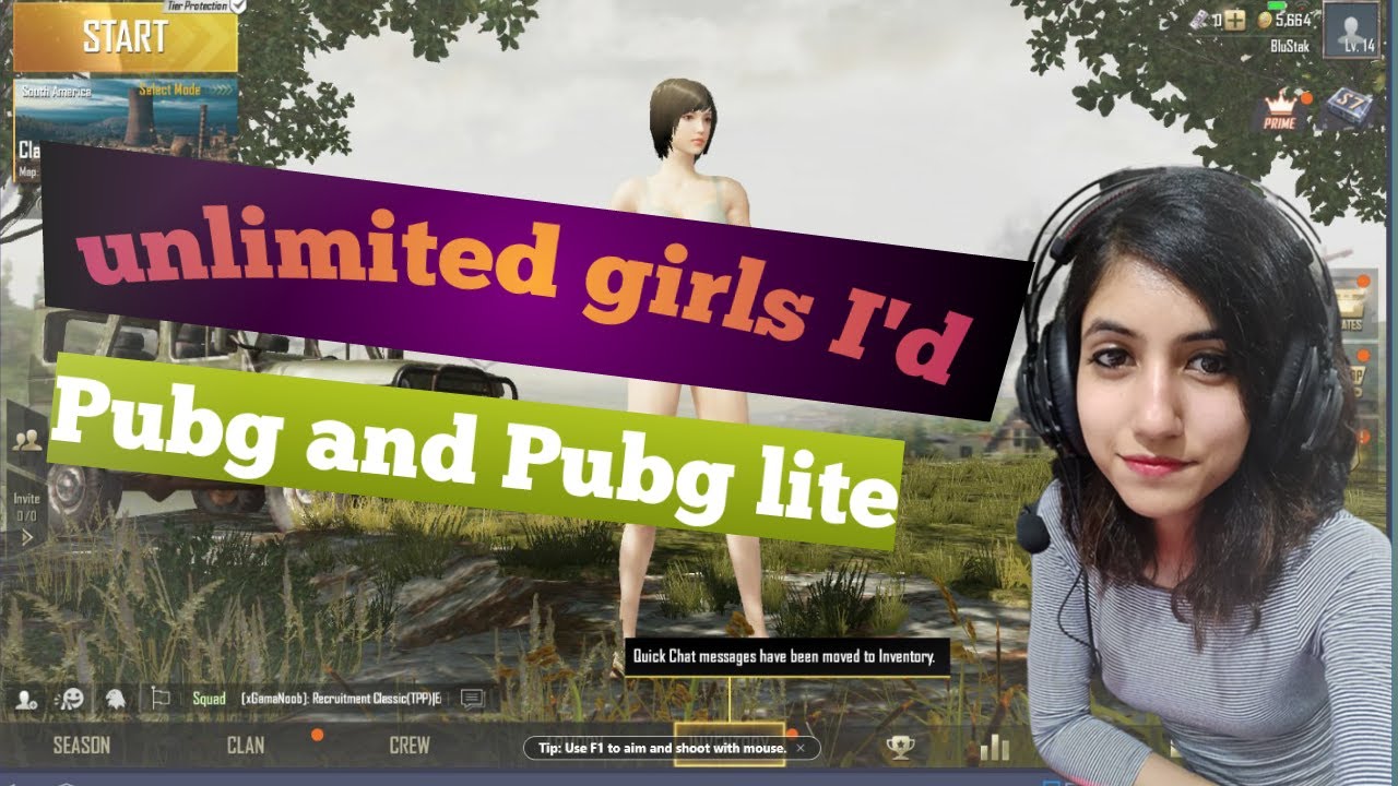 PUBG GIRL ID NUMBER || HOW TO FIND GIRLS ID NUMBER IN PUBG AND PUBG ...