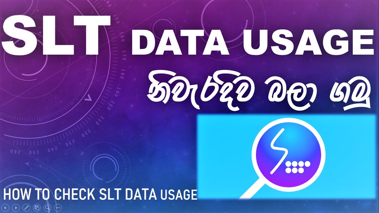 How to Check SLT Data Usage and create account | SLT data usage sinhala ...