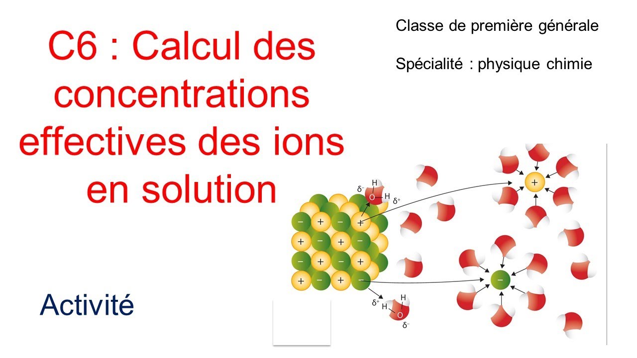 Concentration Des Ions – Concentration Effective – DXJFW