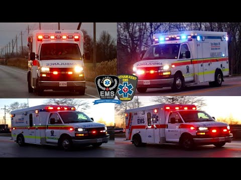 Responding To MVC - Essex-WindsorEMS x3 & C-Kent EMS x1 - Lights ...