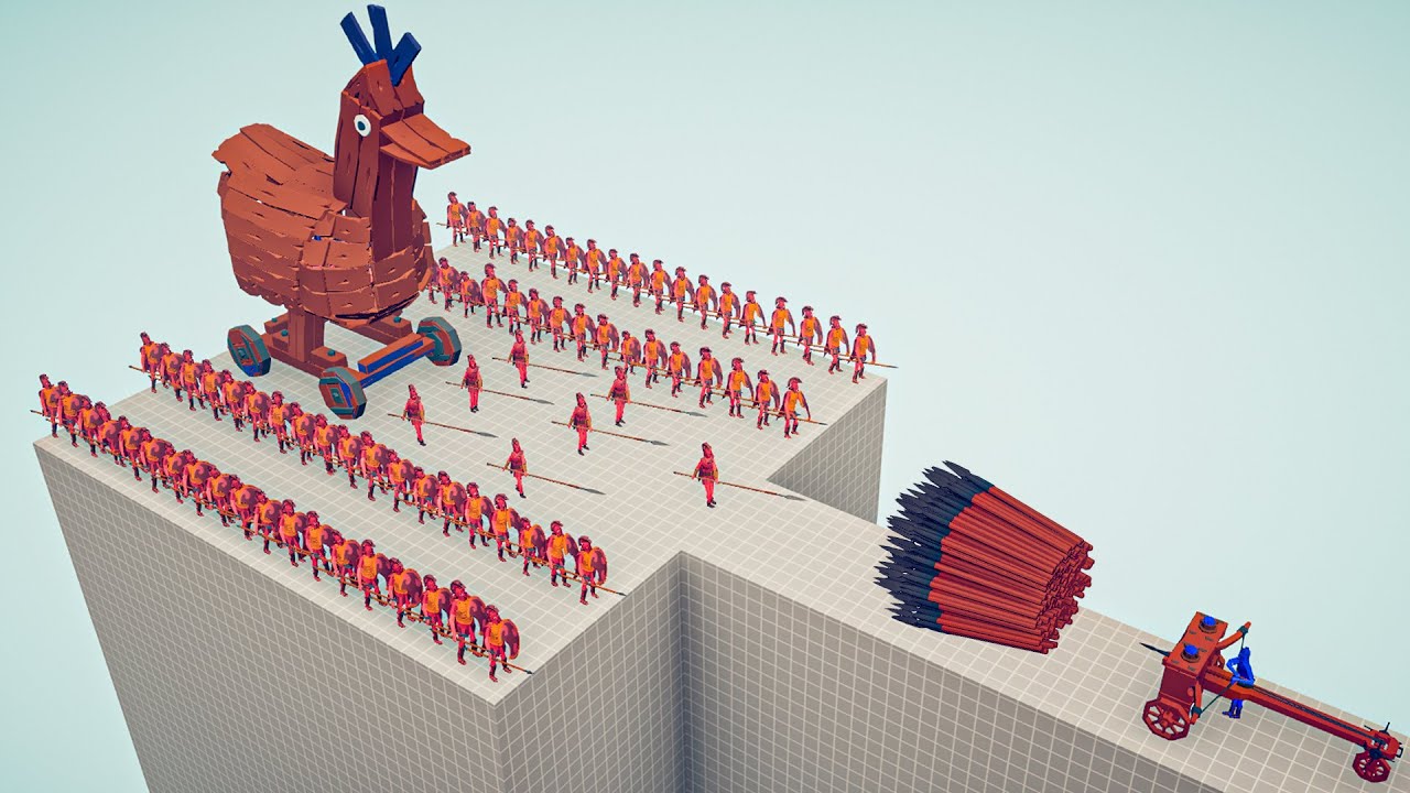 SPARTAN ARMY + TROJAN vs EVERY GOD - Totally Accurate Battle Simulator ...