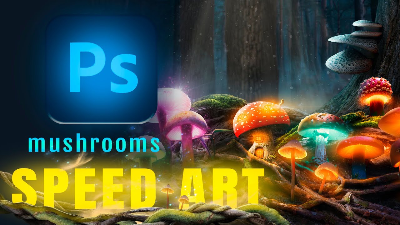 SPEED ART/Mushrooms - YouTube
