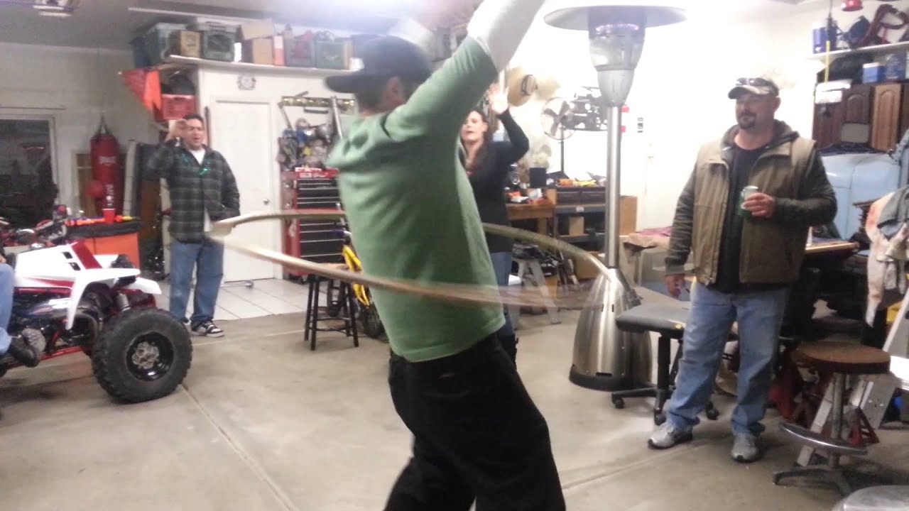 Nick trying to hula hoop - YouTube